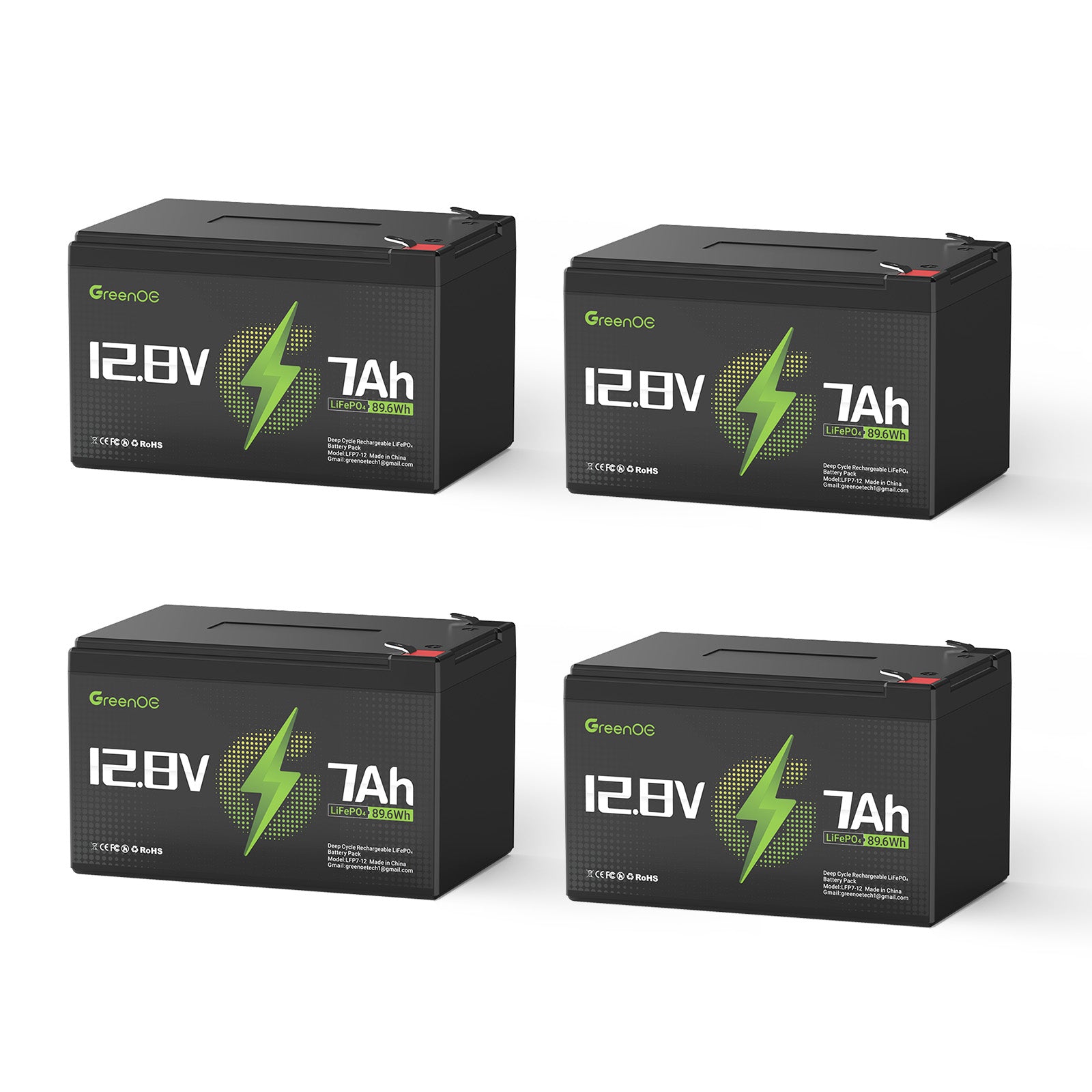 12V 7Ah LiFePO4 – Greenoe